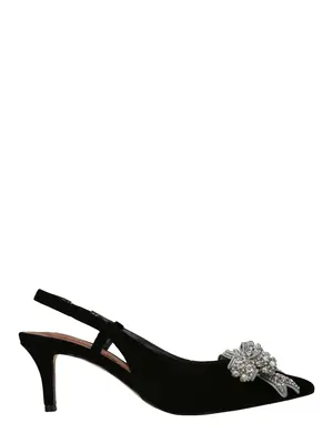 KURT GEIGER Kurt Geiger London Belgravia Velvet Slingback Pumps