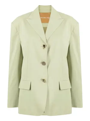 REJINA PYO Enzo Single-breasted Blazer - Green
