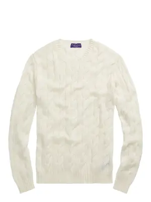 Ralph Lauren Purple Label Cable-knit Cashmere Jumper - Neutrals
