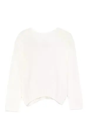 Loulou De Saison Mora Cashmere Jumper - White