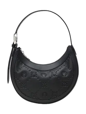 MARINE SERRE Moon Diamant Eclips Shoulder Bag - Black
