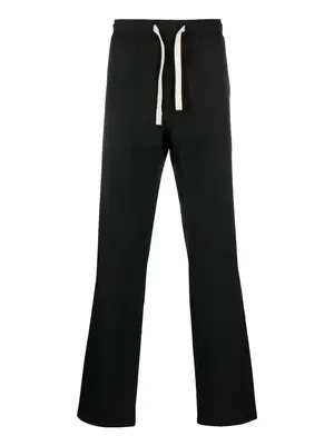 Palm Angels Monogram-embroidered Trousers - Black