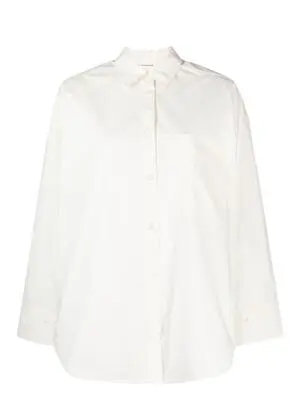 BY MALENE BIRGER Derris Organic Cotton Shirt - Neutrals