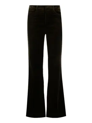 Zadig&Voltaire Pistol Flared Velvet Trousers - Green