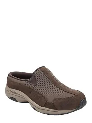 Easy Spirit Traveltime Clog Sneaker - Dark Brown