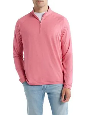 Johnnie-o Freeborne Prep-formance Quarter Zip Pullover - Azalea