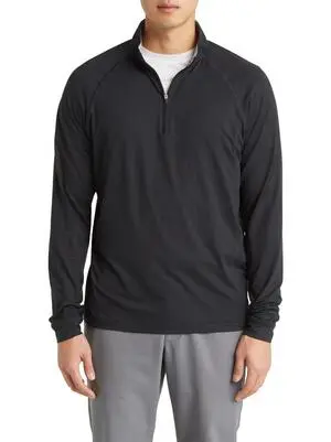 Johnnie-o Freeborne Prep-formance Quarter Zip Pullover - Black