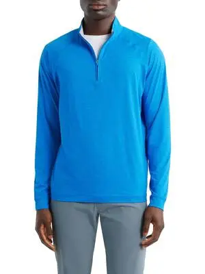 Johnnie-o Freeborne Prep-formance Quarter Zip Pullover - Palisades Blue