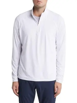 Johnnie-o Freeborne Prep-formance Quarter Zip Pullover - White