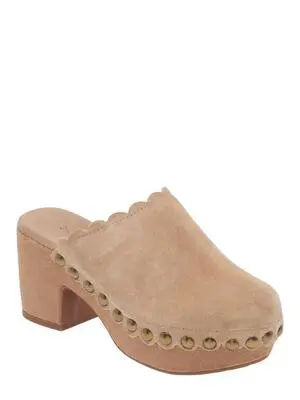 CHOCOLAT BLU Gemini Platform Clog - Latte Suede