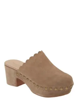 CHOCOLAT BLU Gemini Platform Clog - Taupe Suede
