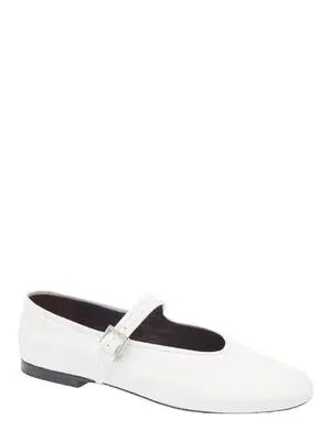 THE ROW Boheme Mary Jane Flat - Optic White