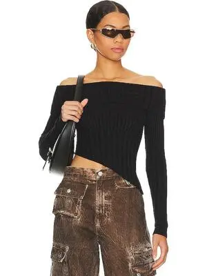 Superdown Regina Off Shoulder Sweater - Black