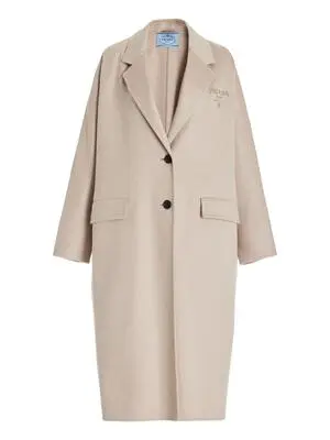 Prada Cashmere Coat - Neutral
