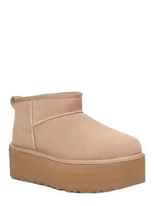 UGG UGG Classic Ultra Mini Platform Boots Bone