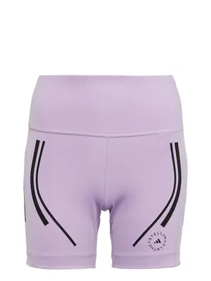 Adidas By Stella McCartney Truepace High-rise Biker Shorts - Purple