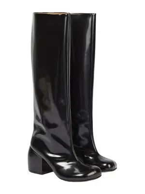 Dries Van Noten Leather Knee-high Boots - Black