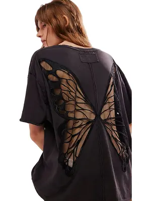 TRICIA FIX Butterfly Tee - Black