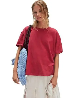TRICIA FIX Tricia Fix Butterfly Tee Burgundy
