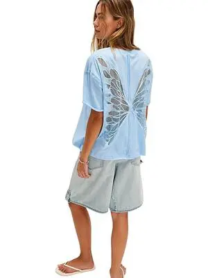 TRICIA FIX Tricia Fix Butterfly Tee Pale Blue