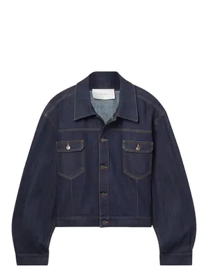 THE ROW Ness Oversized Denim Jacket - Blue