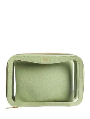 Harrods Transparent Oxford Cosmetic Bag - Green