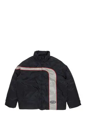 Supreme Stripe Puffer Jacket - Black