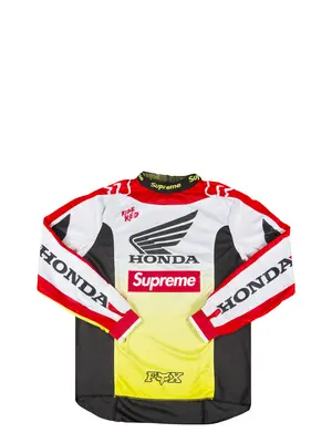 Supreme X Honda X Fox Racing Moto Jersey - Red