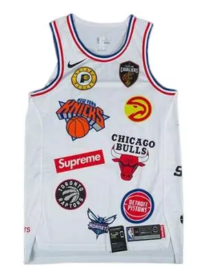 Supreme X Nike X Nba Teams Authentic Jersey - White