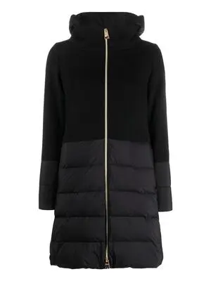 Herno Padded Hooded Coat - Black