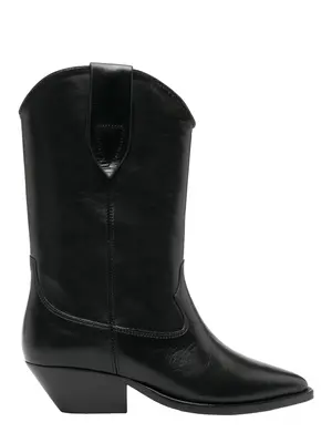 Isabel Marant 40mm Duerto Cowboy Boots - Black