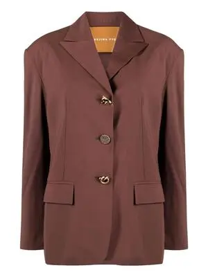 REJINA PYO Enzo Single-breasted Blazer - Brown