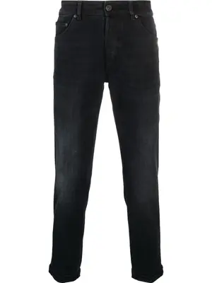 PT TORINO Low-rise Slim-cut Jeans - Black
