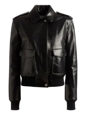 BALLY Bally Cargo-Pockets Leather Bomber Jacket