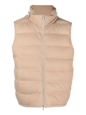 Brunello Cucinelli Zip-up Padded Gilet - Neutrals
