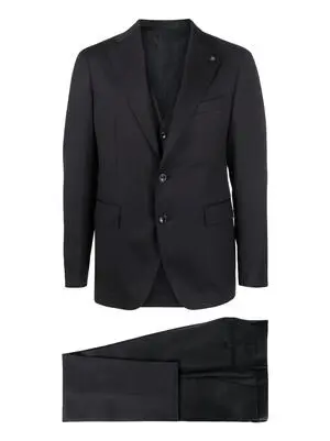 Tagliatore Single-breasted Three-piece Suit - Blue