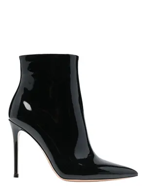 GIANVITO ROSSI 110mm Patent Leather Boots - Black