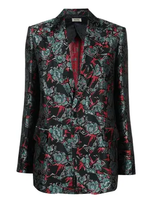ZADIG&VOLTAIRE Zadig&Voltaire Floral Jacquard Single-Breasted Blazer