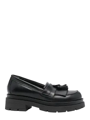 P.a.r.o.s.h 45mm Tassel-detail Leather Loafers - Black