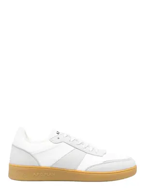 A.p.c. Logo-print Lace-up Sneakers - White