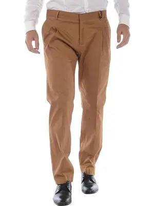 DANIELE ALESSANDRINI Straight Leg Trousers - Brown