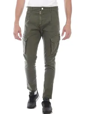 DANIELE ALESSANDRINI Daniele Alessandrini Cropped Trousers Green