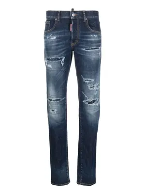 Dsquared2 Ripped Skinny Jeans - Blue