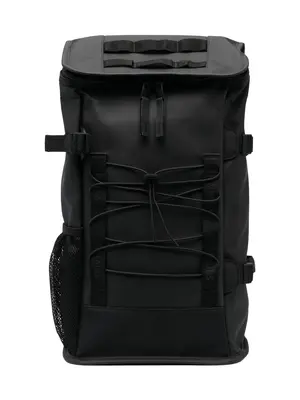 Rains Logo-strap Backpack - Black
