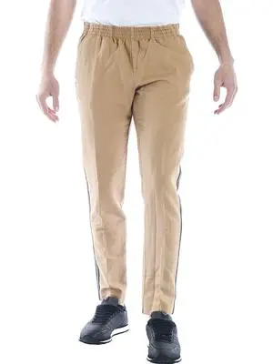 DANIELE ALESSANDRINI Daniele Alessandrini Straight Leg Trousers Beige