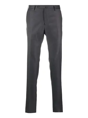 Incotex Slim-cut Virgin-wool Trousers - Grey