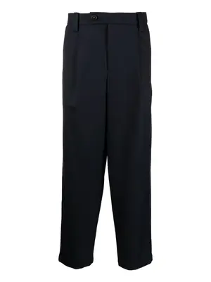 A.p.c. Renato Pleated Wool Trousers - Blue