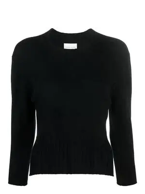Loulou De Saison Mora Three-quarter Cashmere Jumper - Black