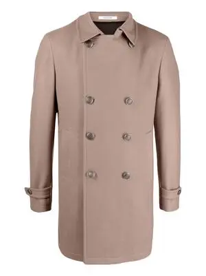 Tagliatore Double-breasted Notched-lapels Coat - Neutrals
