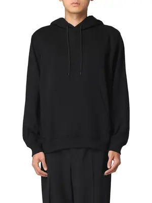 MSGM Cotton Hooded Sweatshirt - Black